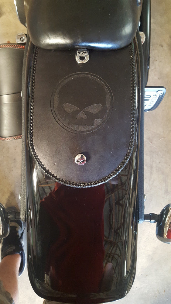 Rear Fender bib - Softail Night Train & Custom – Three Mutts Custom Leather
